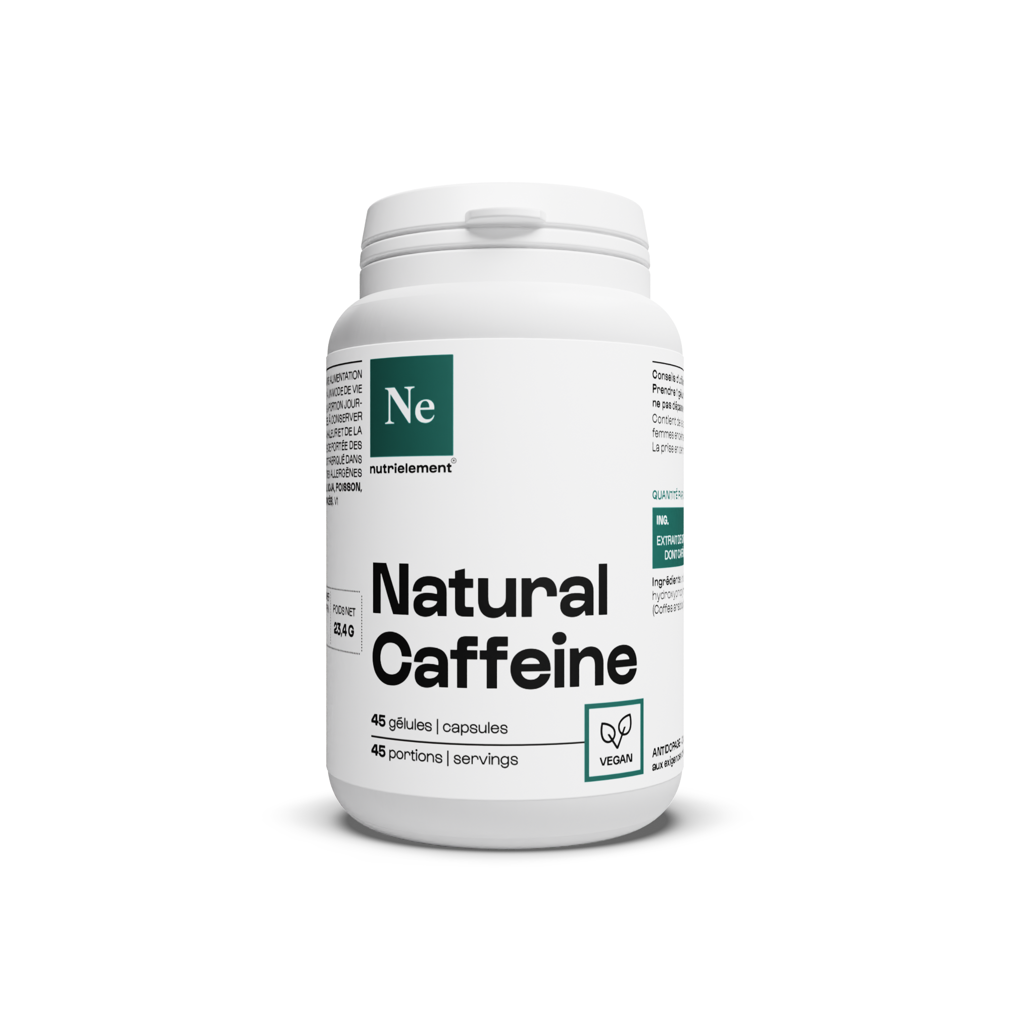 Natural Caffeine in capsules – Nutrimuscle
