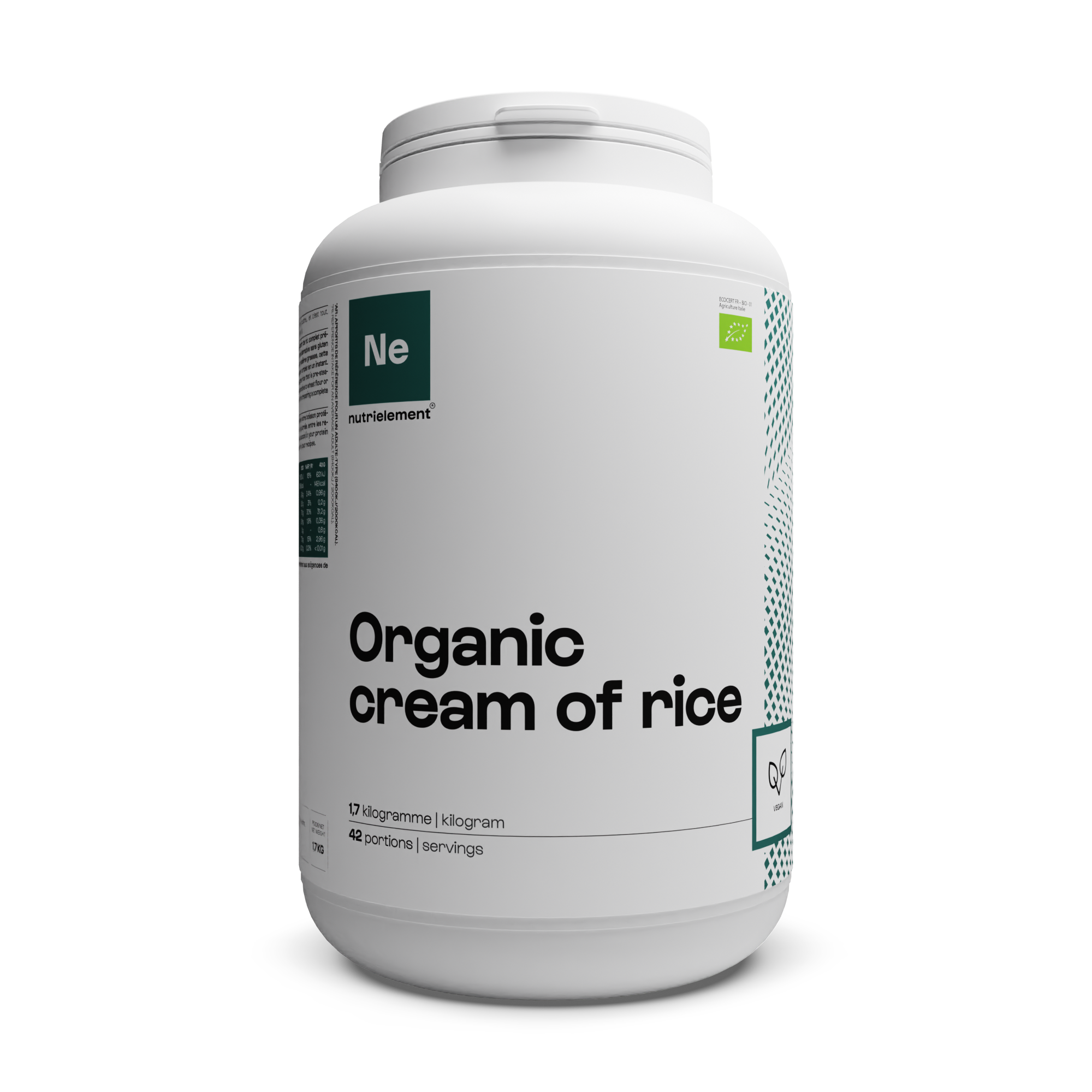 Organic rice cream powder - Nutrimuscle